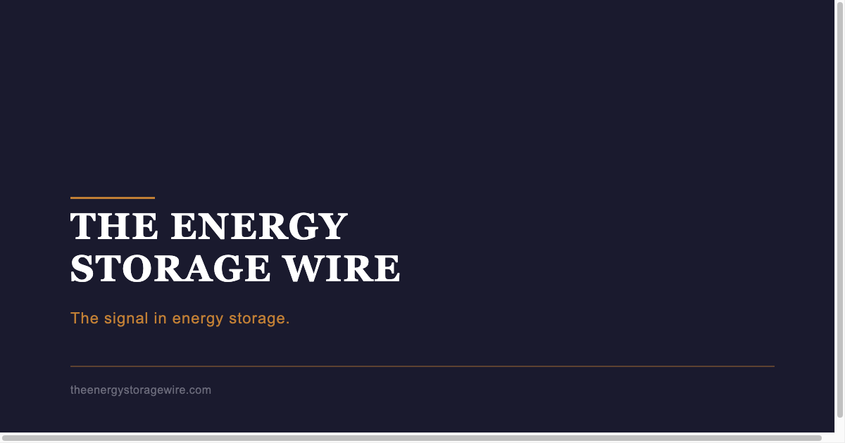 The Energy Storage Wire
